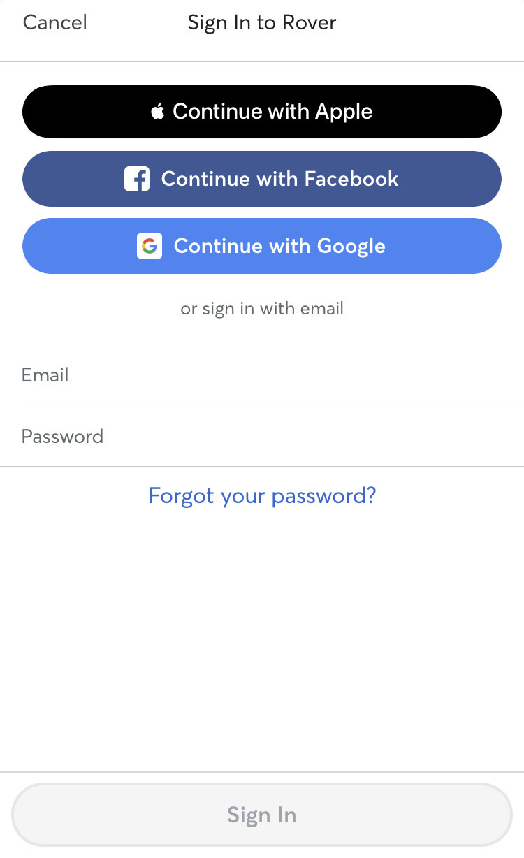 How do I log in to my account? – Rover Help Centre